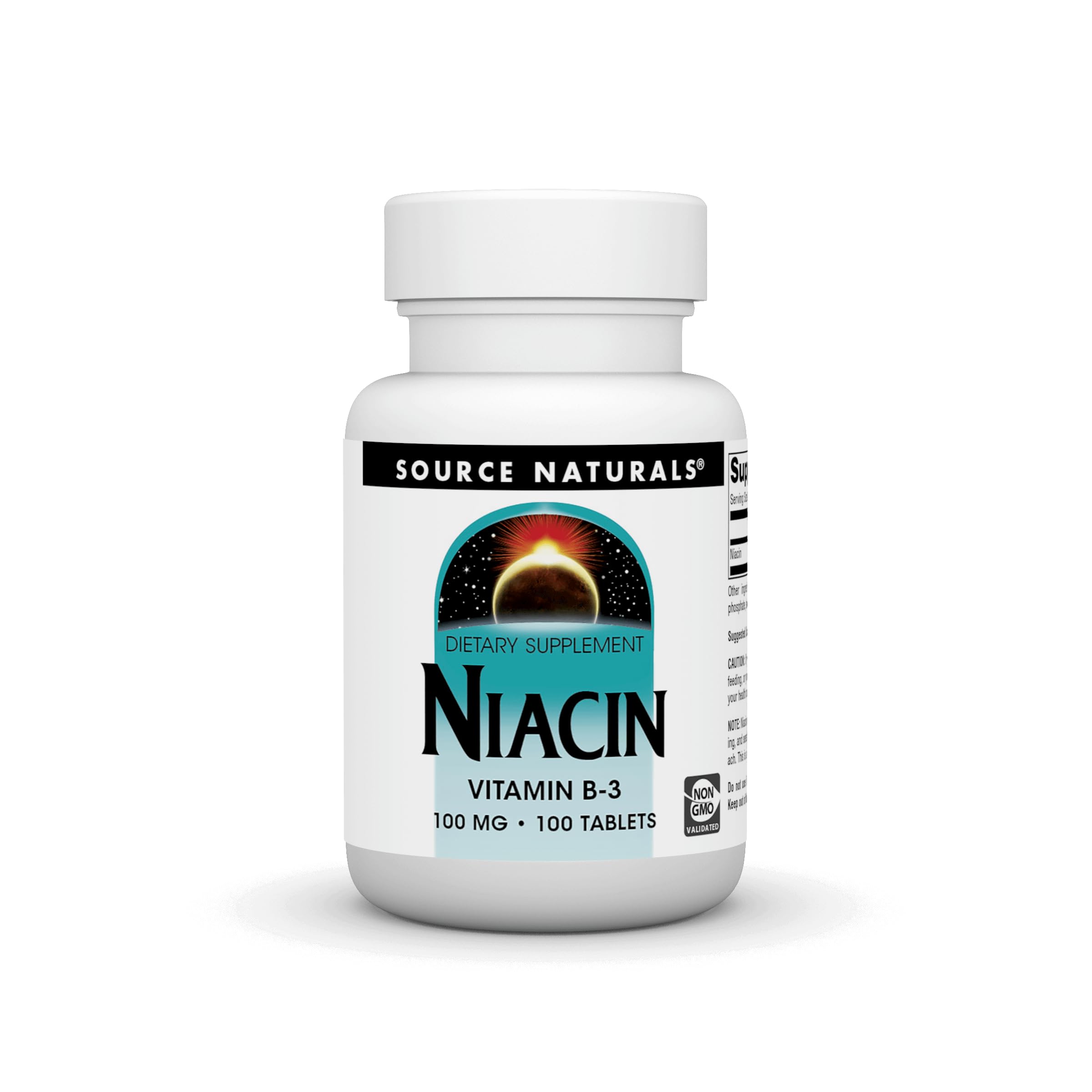 Amazon.com: Source Naturals Niacin 100 mg Vitamin B-3, Non-GMO - 100 ...