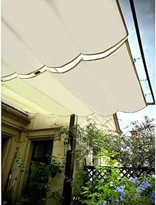 Amazon.com: Rygcrud Pergola Retractable Canopy Shade Sail Waterproof ...