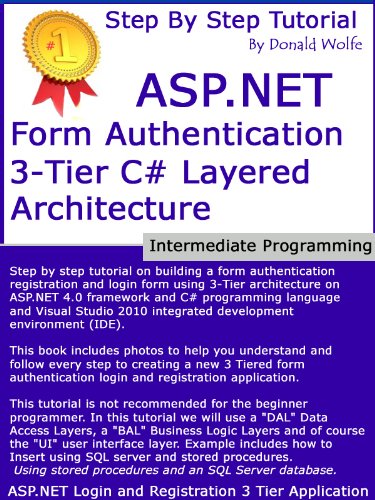 Web Form Authentication ASP.NET 3-Tier C# eBook : Wolfe, Donald: Amazon.in: Books