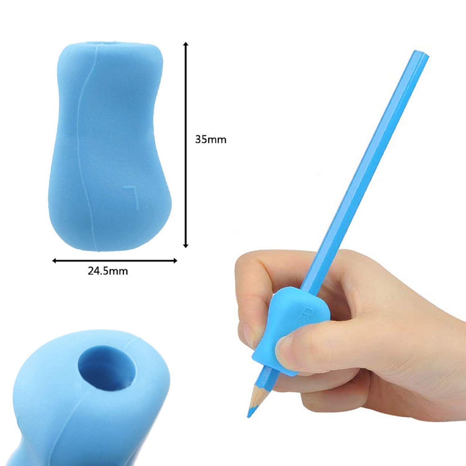 10 Pack Pencil Grips for Children, Finger Grips Holder Ergonomic ...