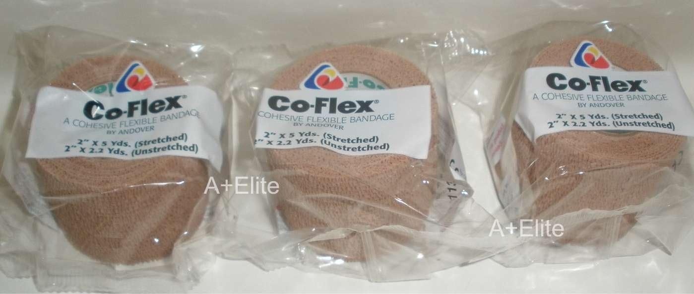 Amazon.com: ANDOVER CO-FLEX NL 2x5Yds Tan Flesh 3-PACK Cohesive ...