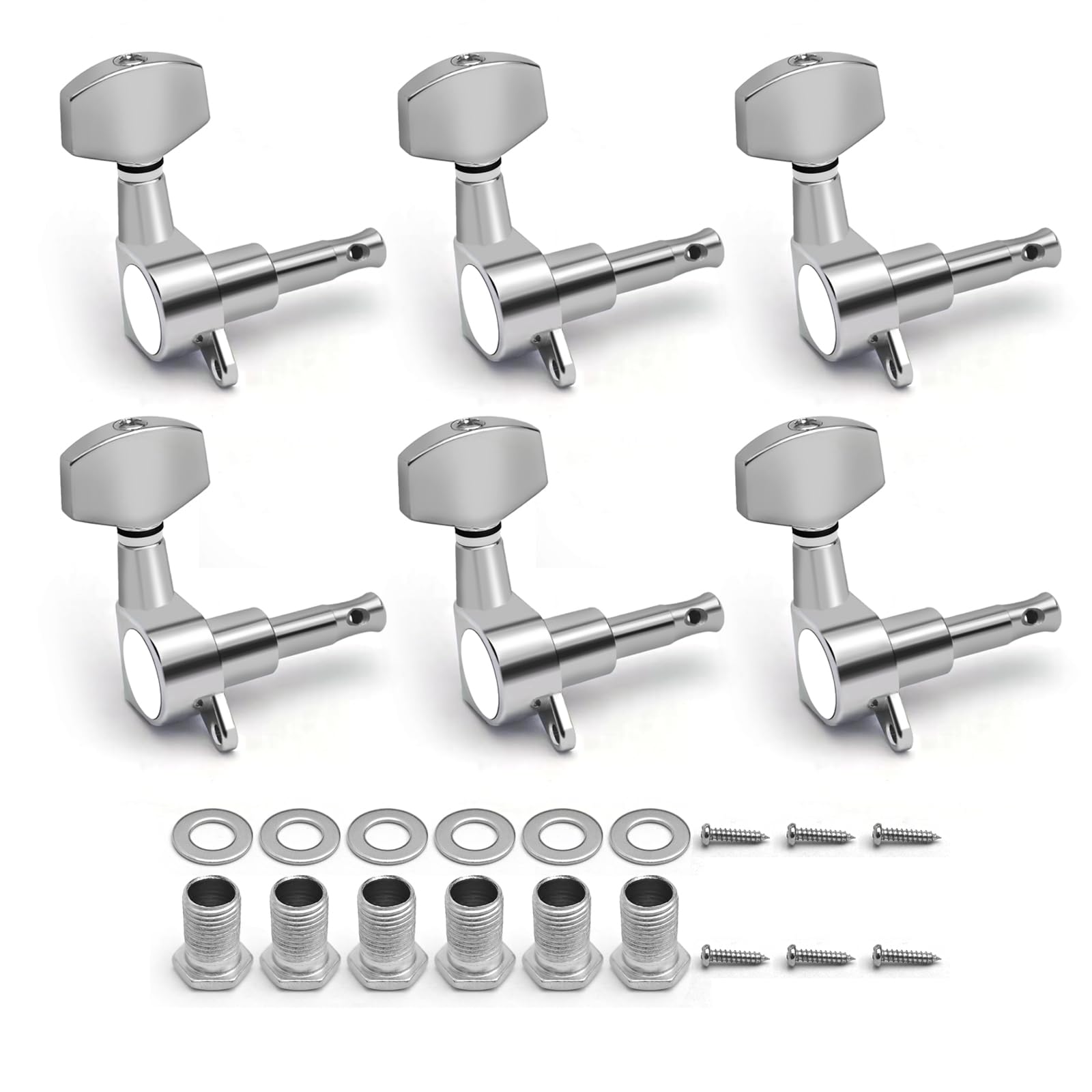 Amazon.com: MAXCHEER 6pcs Right Hand Sealed Guitar Tuner Pegs,Big ...