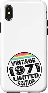 Amazon.com: iPhone X/XS Limited Special Edition Vintage Since Born in ...