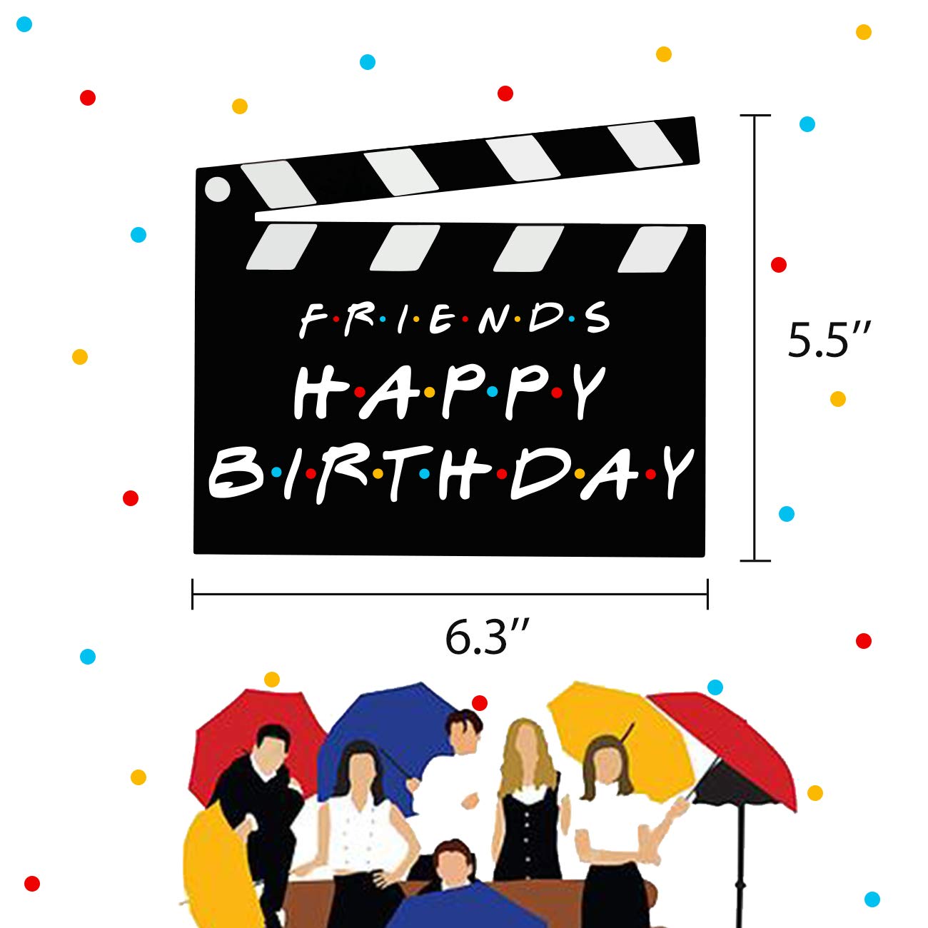 Buy Kreatwow Friends Theme Cake Topper Friends Birthday Cake buy-kreatwow-friends-theme-cake-topper-friends-birthday-cake