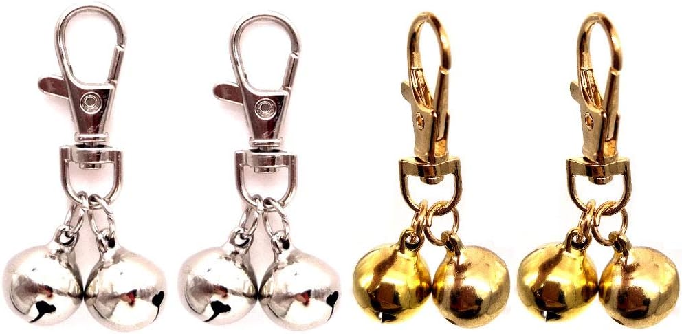 Amazon.com: DIY Pet Bells 304 Stainless Steel Dog Bells 4 pcs Gold and ...