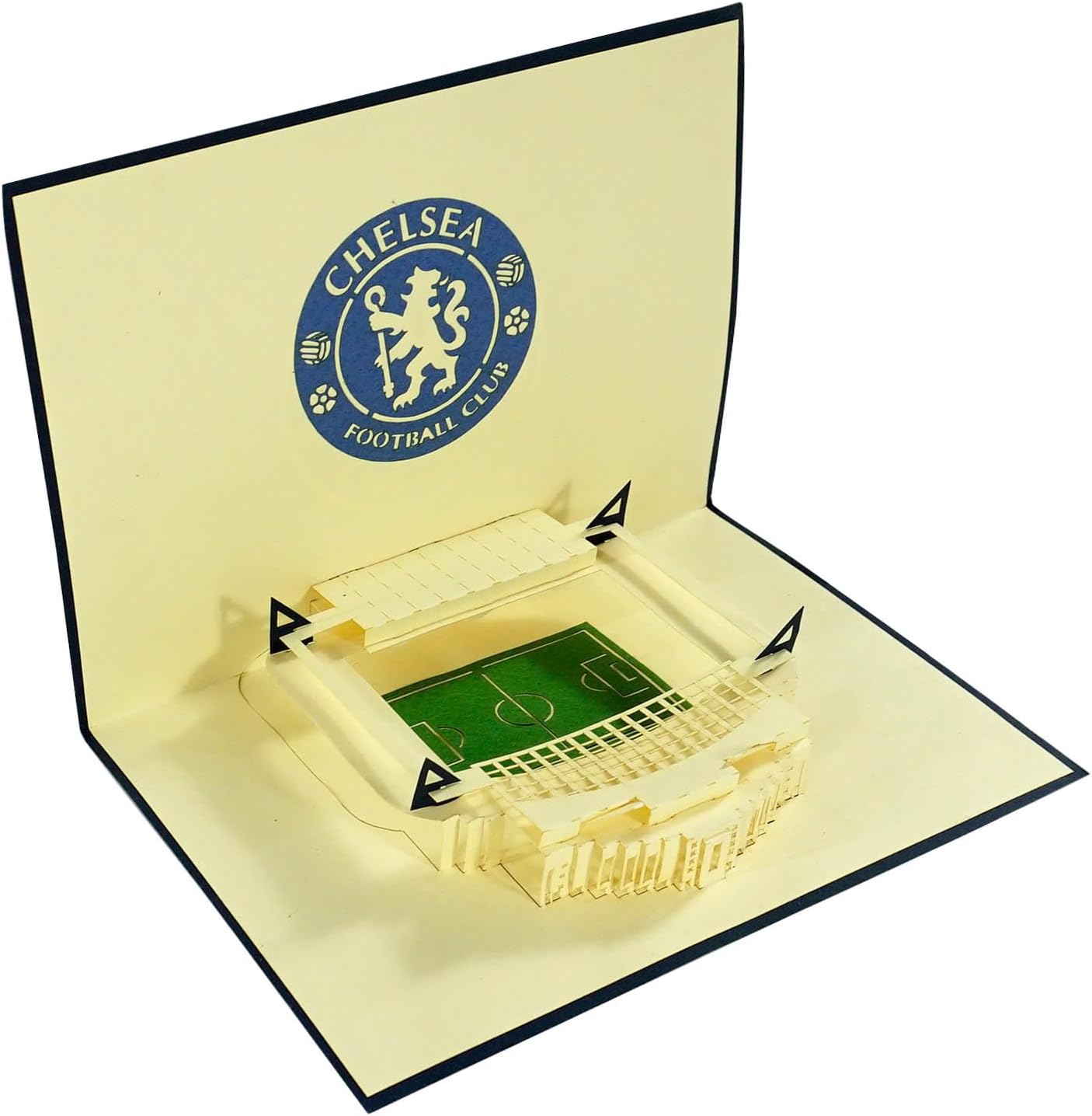 Chelsea 3D Pop-Up Birthday Card, Chelsea 3D pop up stadium inside ...