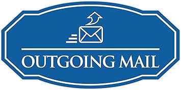 Amazon.com : Signs ByLITA Victorian Outgoing Mail Durable ABS Plastic ...