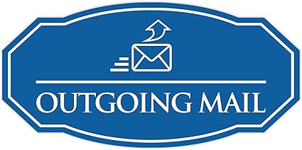 Amazon.com : Signs ByLITA Victorian Outgoing Mail Durable ABS Plastic ...