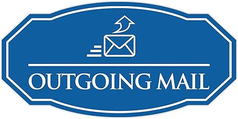Amazon.com : Signs ByLITA Victorian Outgoing Mail Durable ABS Plastic ...