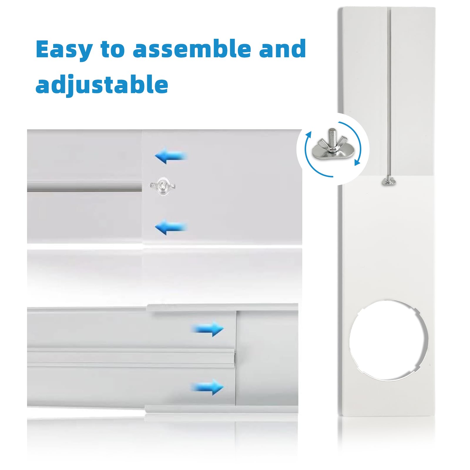 Snapklik.com : Fioral Sliding Door AC Vent Kit,Sliding Window Air Conditioner Vent Kit,For 5.1 ...