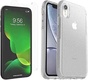 Amazon.com: OtterBox Symmetry Clear Series Case for iPhone XR (Only) - with Zagg Glass Elite ...