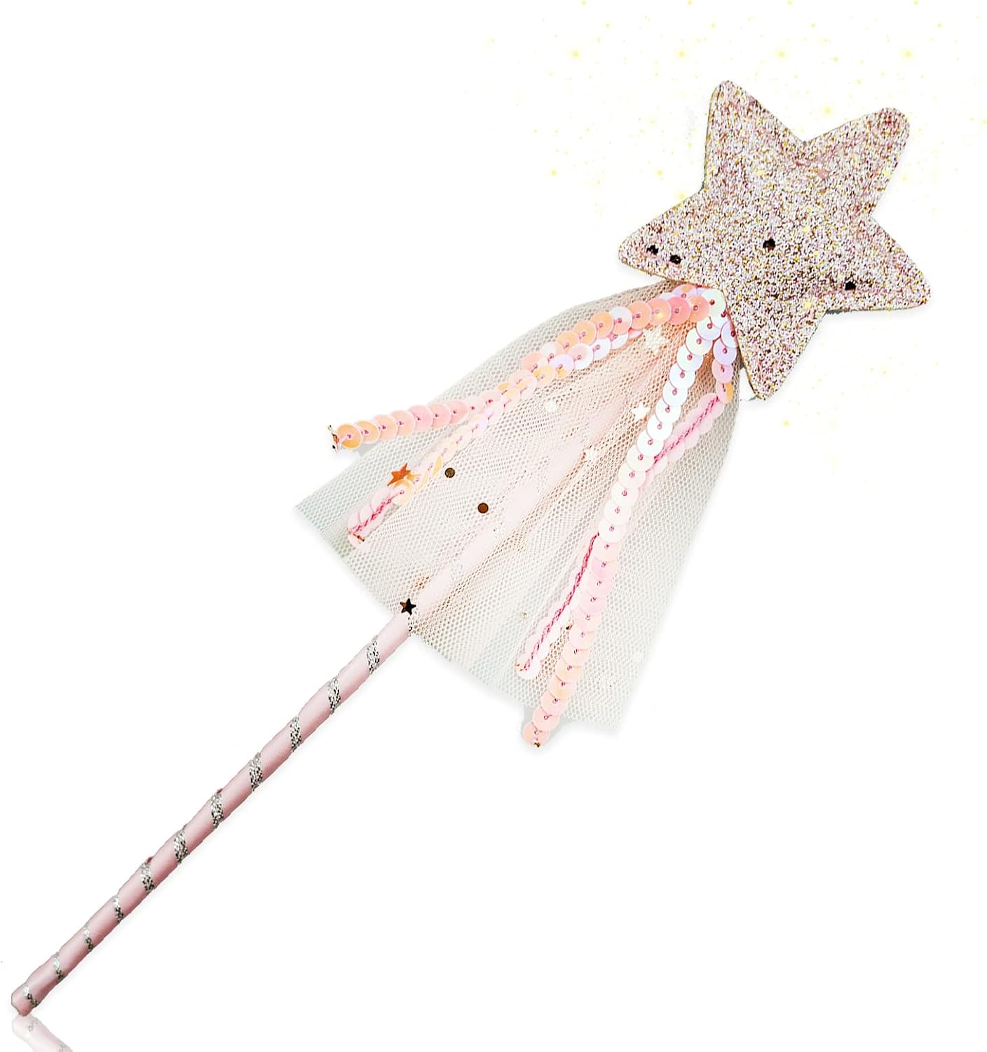 Princess Wand, Angel Fairy Wand Glitter Star Wand Star Fairy Costume ...