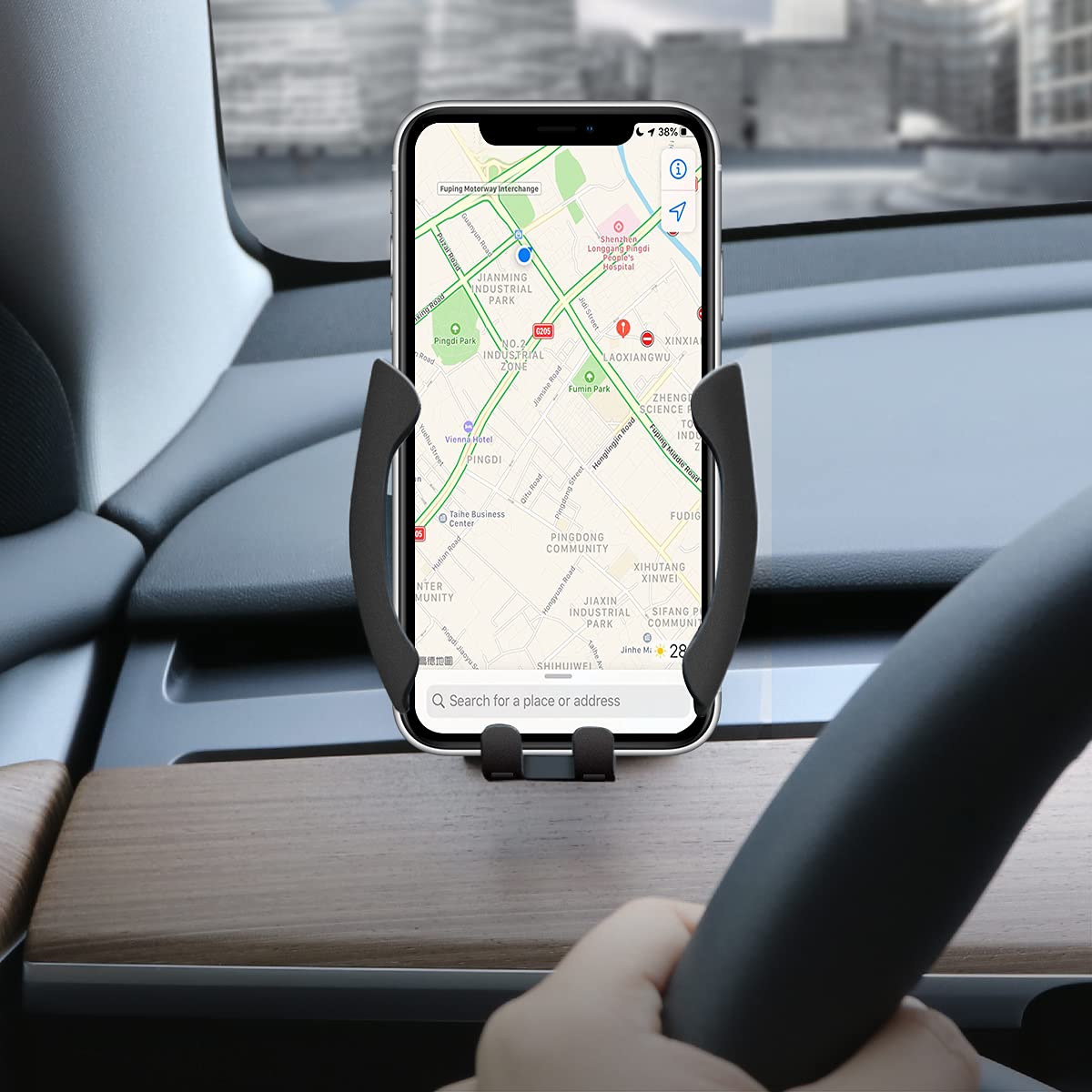 Buy RSZX Tesla Model 3 Y Silicone Phone Mount Air Vent Phone Holder ...