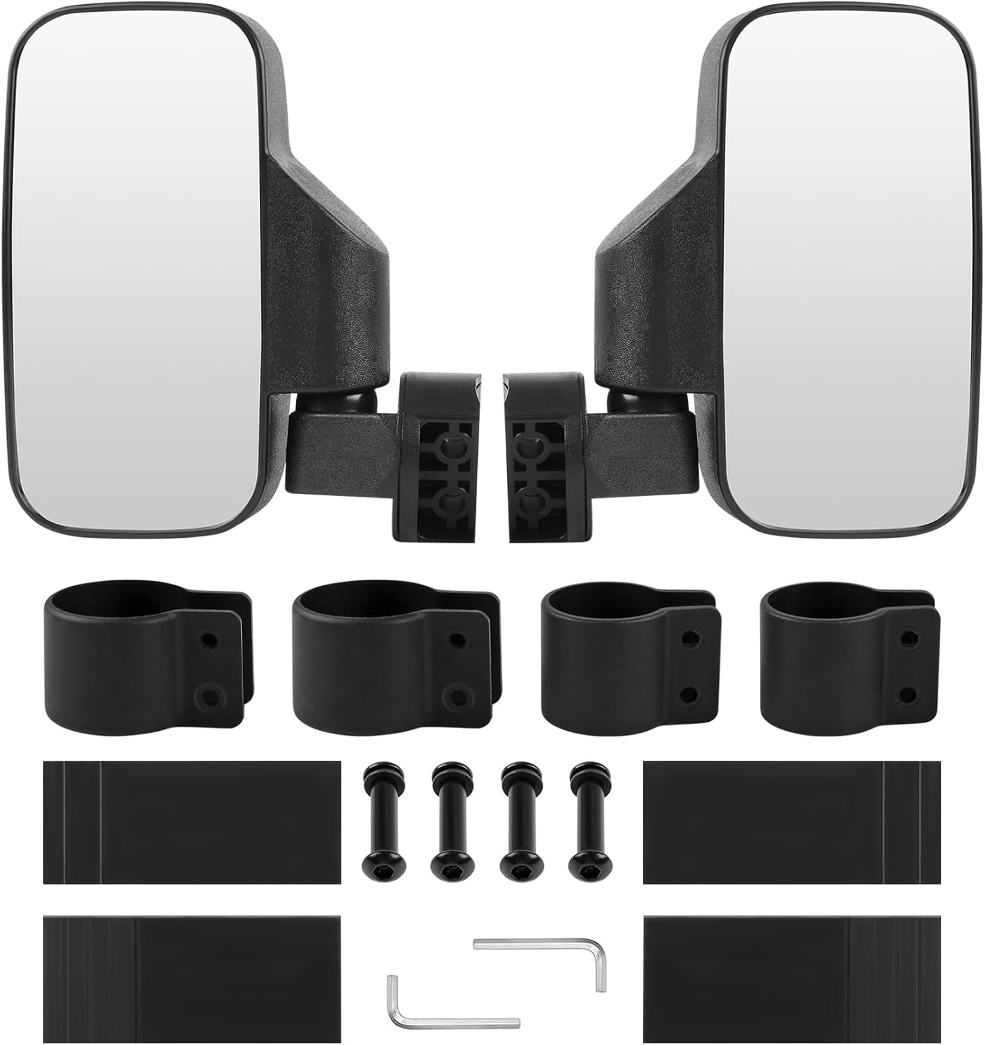 Amazon.com: UTV side mirror with 1.75 "-2" roller frame, UTV mirror 360 ...