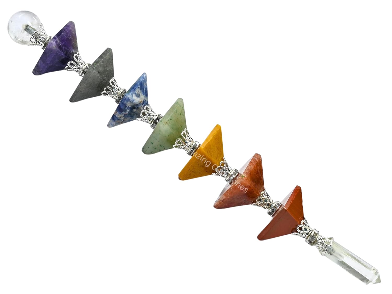Amazon.com: Crystal Chakra Wand Healing Crystal Wands Witchcraft ...
