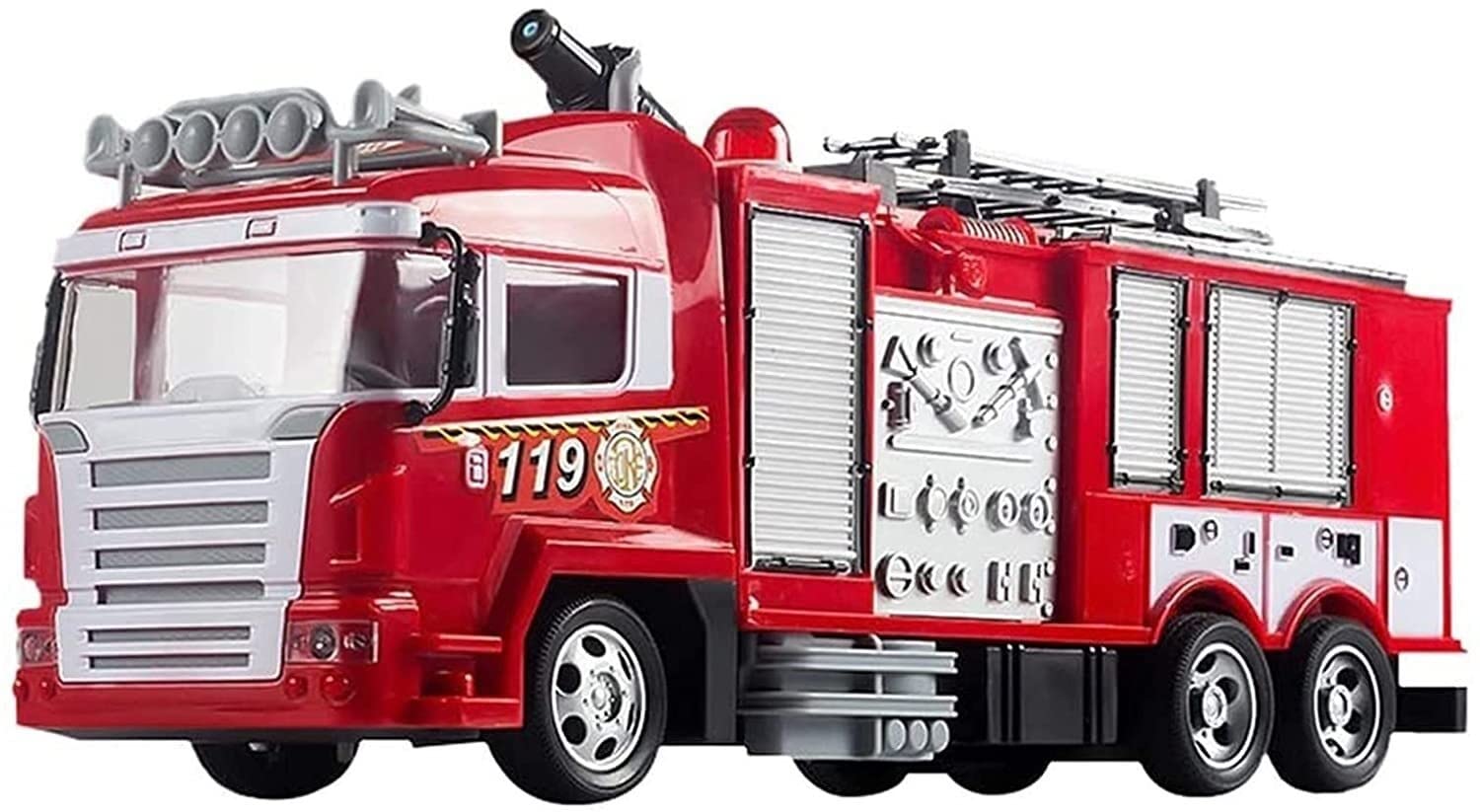 Buy UimimiU 2.4G Remote Control Fire Engine Rescue Truck, RC Fire Truck ...