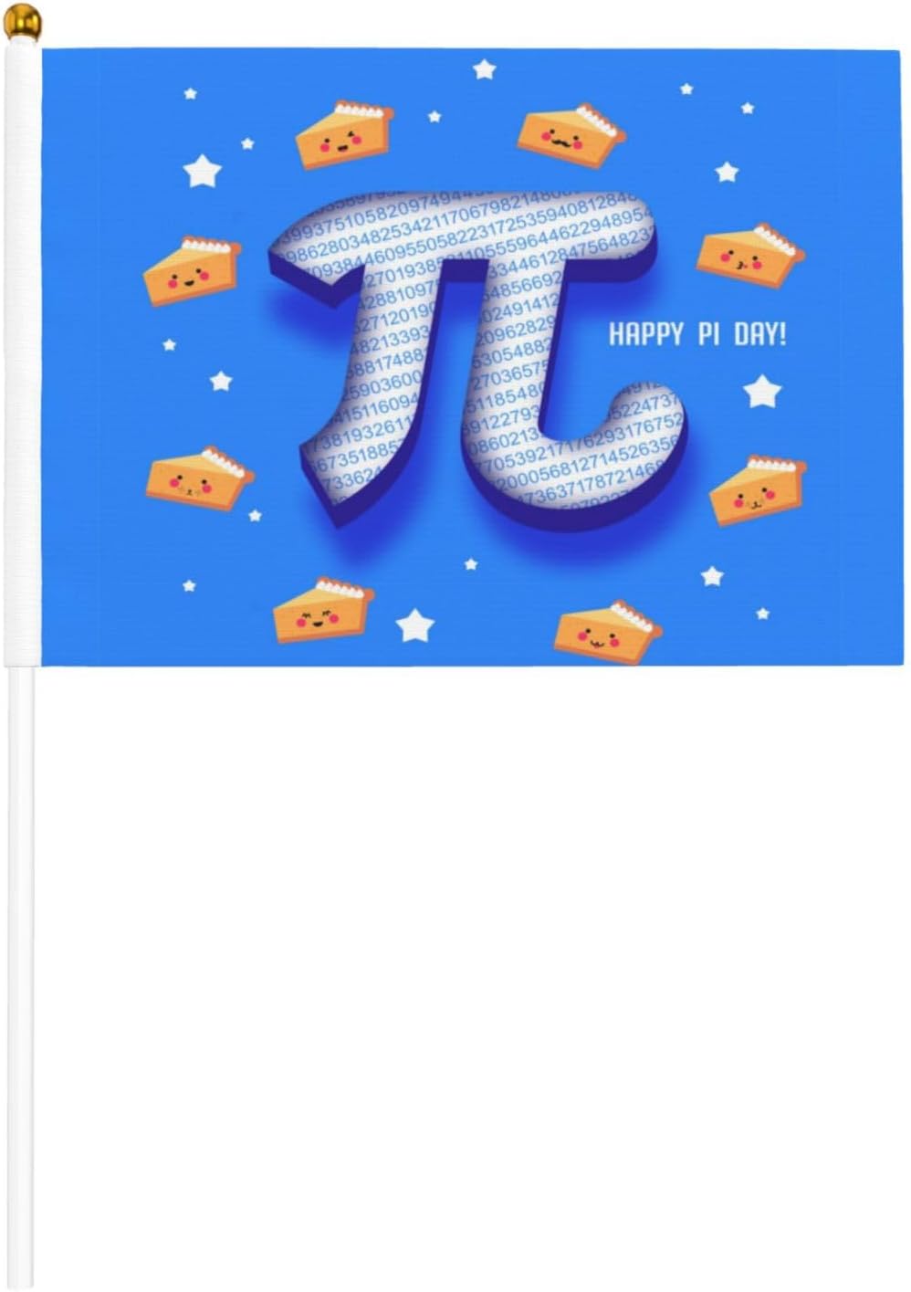Amazon.com: Funny Pi Day Spiral Pi Math 3.14 Handheld Flag Yard Outdoor ...