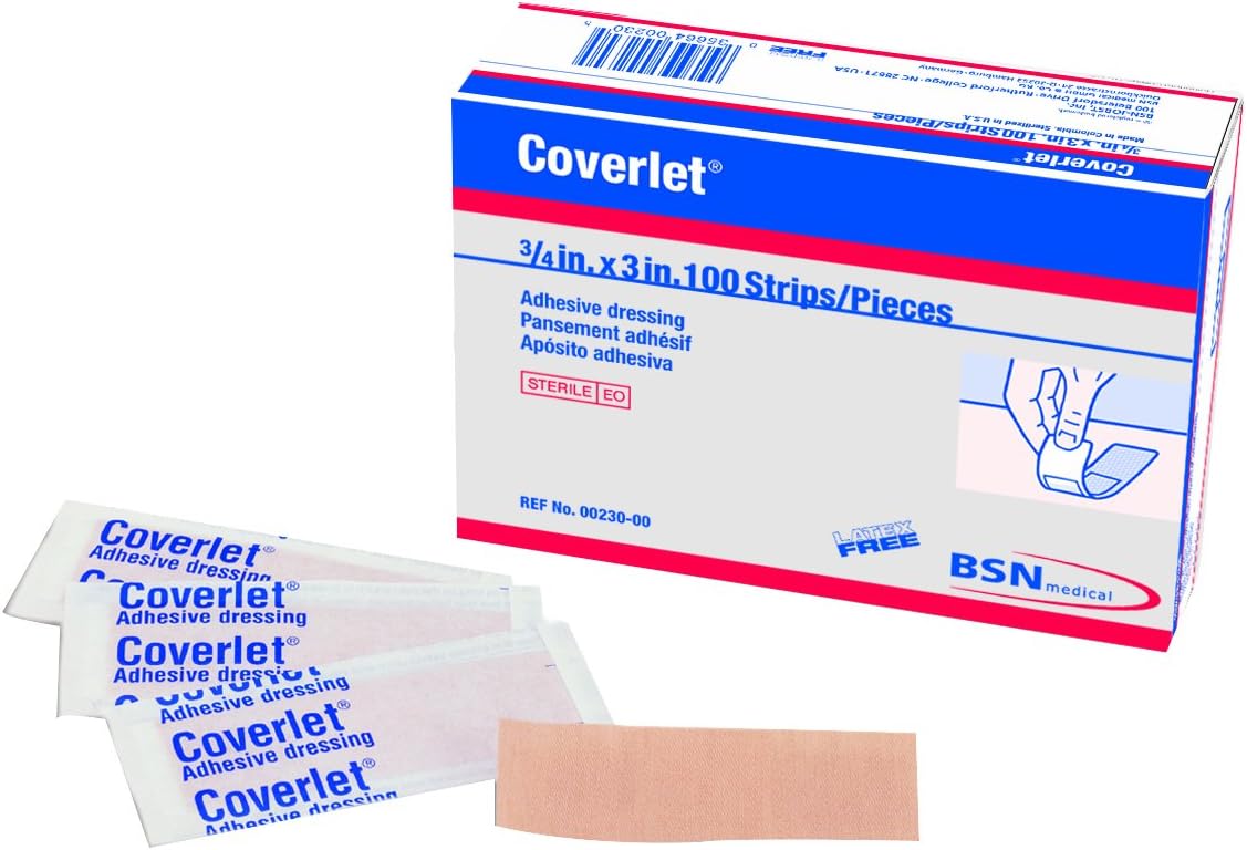 Amazon.com: Leukoplast Elastic Fabric Adhesive Latex Free Bandages ...