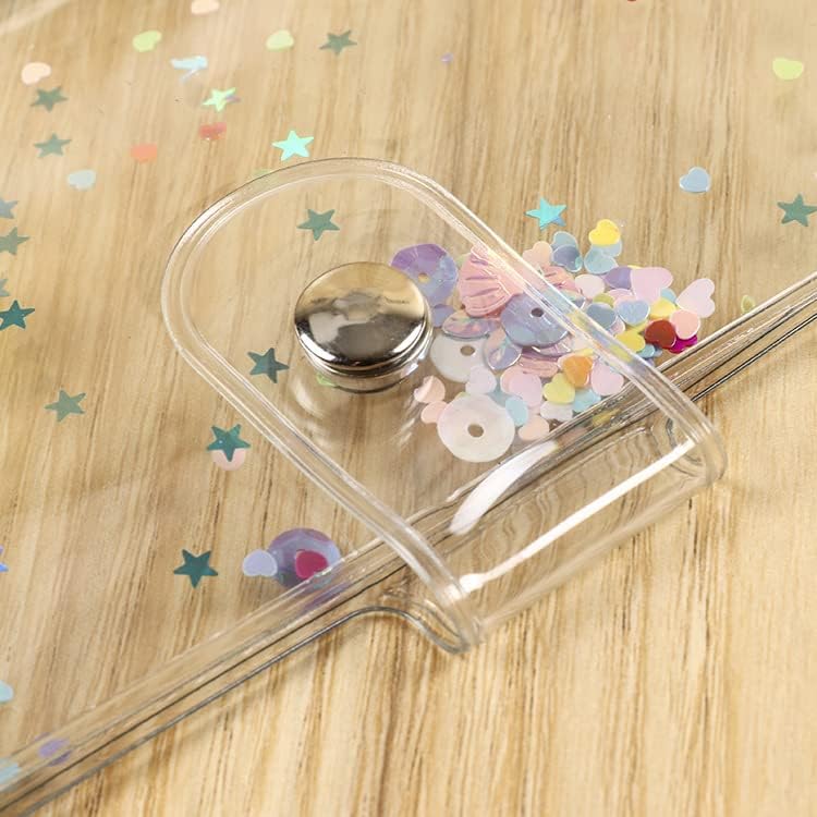 QUTAWAYLA A6 Clear Soft PVC Binder Cover 6 Holes Refillable Paper ...