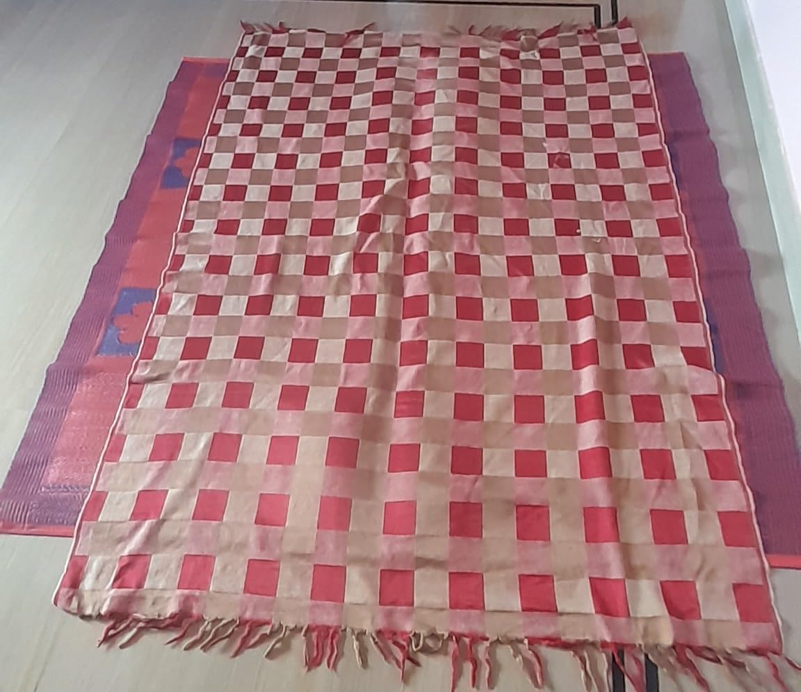 RED CRUSH Multipurpose Foldable Plastic Chatai Mat Rectangular Floor Sitting Chatai Mats for ...