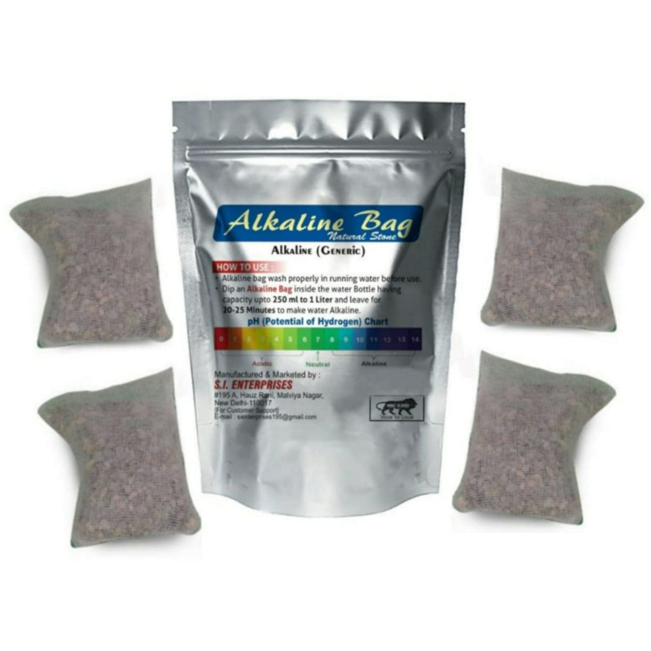Alkaline Water Natural Stone Bags to Increase pH ORP and Adding ...