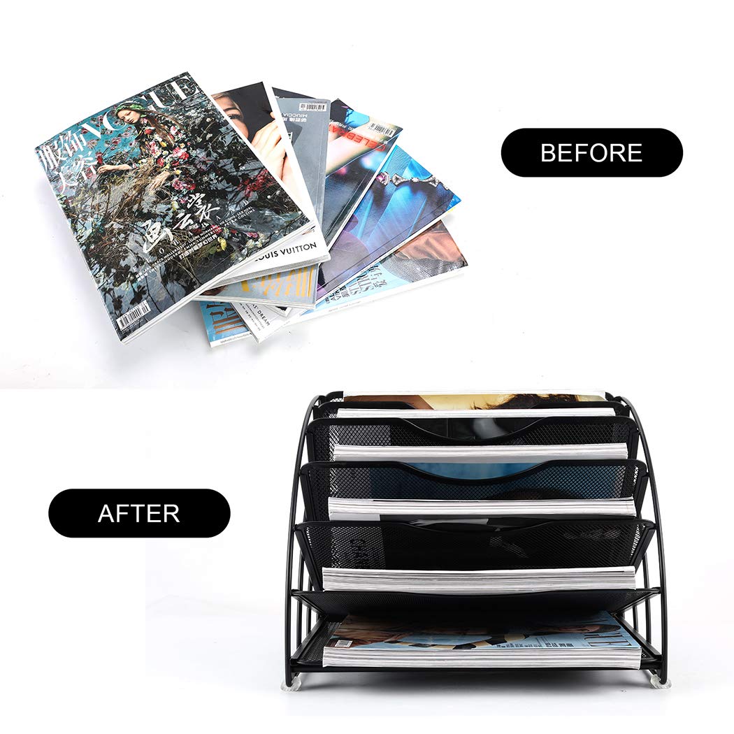 Snapklik.com : PAG Fan-Shaped Desk File Organizer Mail Letter Sorter ...