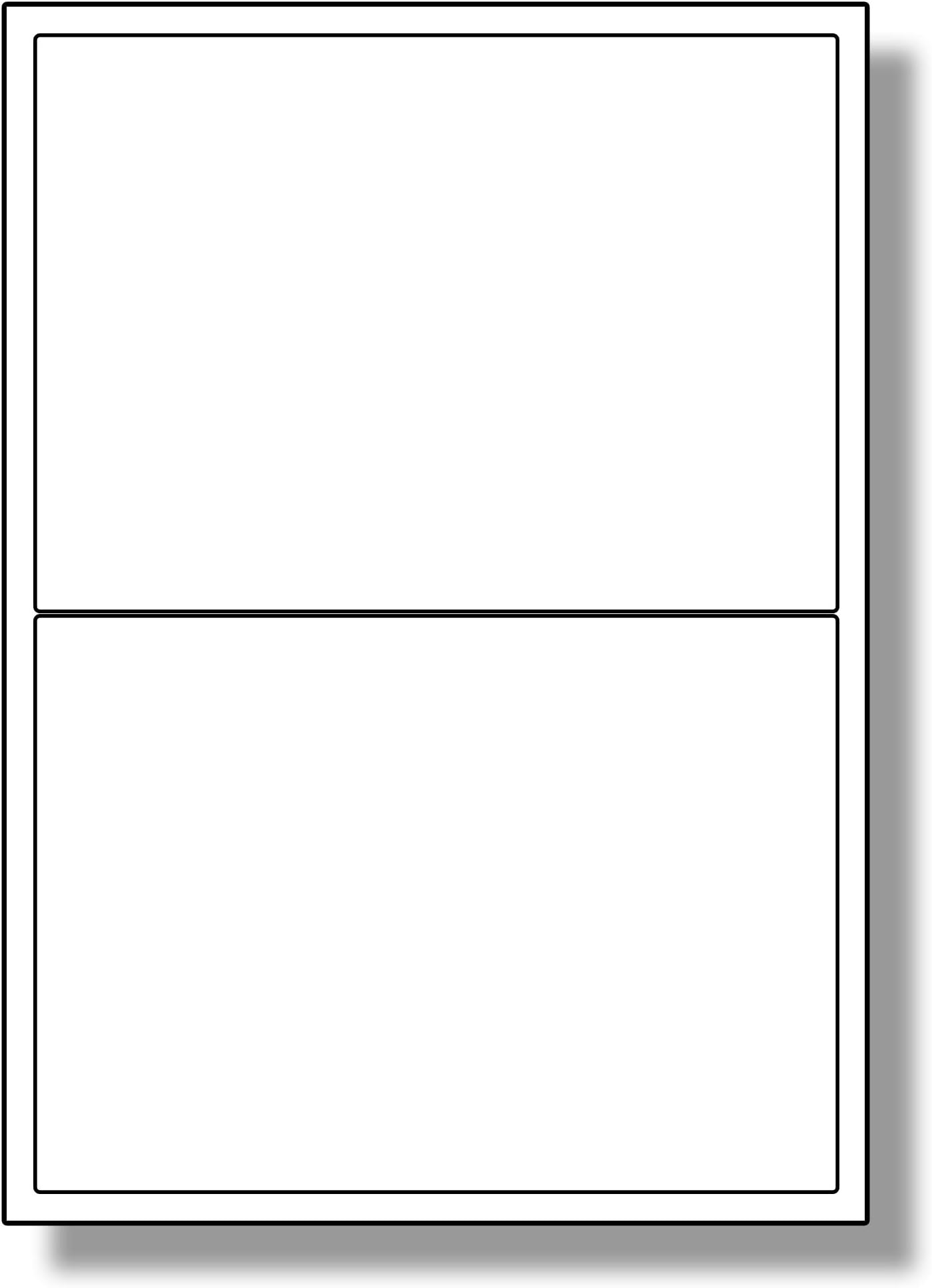 Label Planet® 2 Per Page/Sheet, 10 Sheets (20 Sticky Labels), White ...