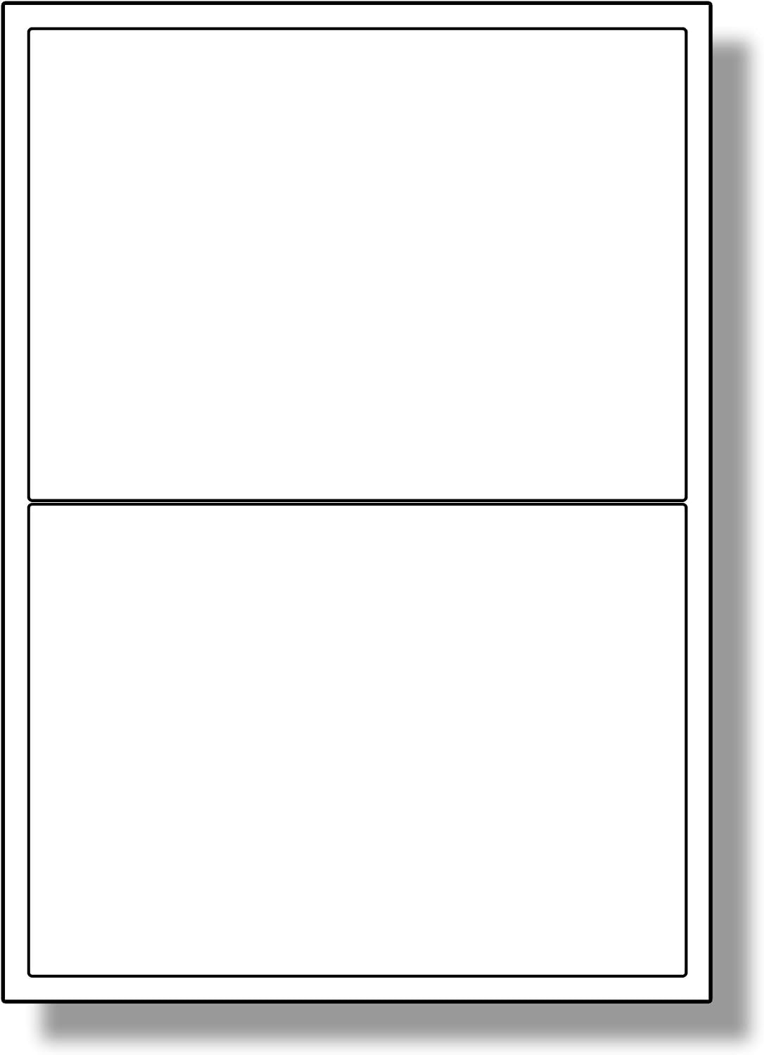 Label Planet® 2 Per Page/Sheet, 10 Sheets (20 Sticky Labels), White ...