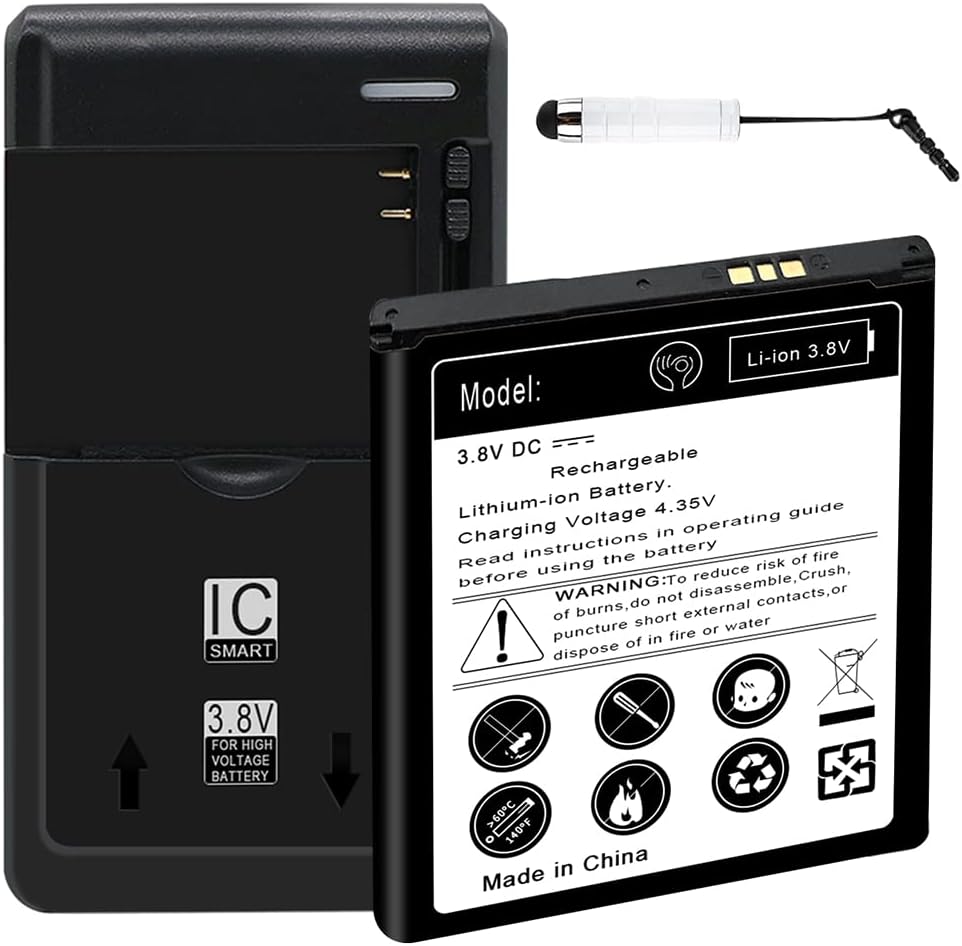 Amazon.com: Upgraded Long Lasting 2300mAh Extended Slim Battery ...