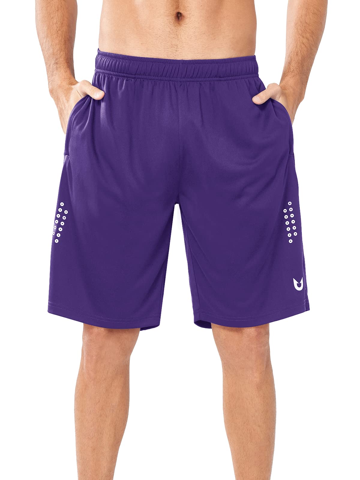 Snapklik.com : Mens 10" Athletic Basketball Shorts Workout Gym Quick ...