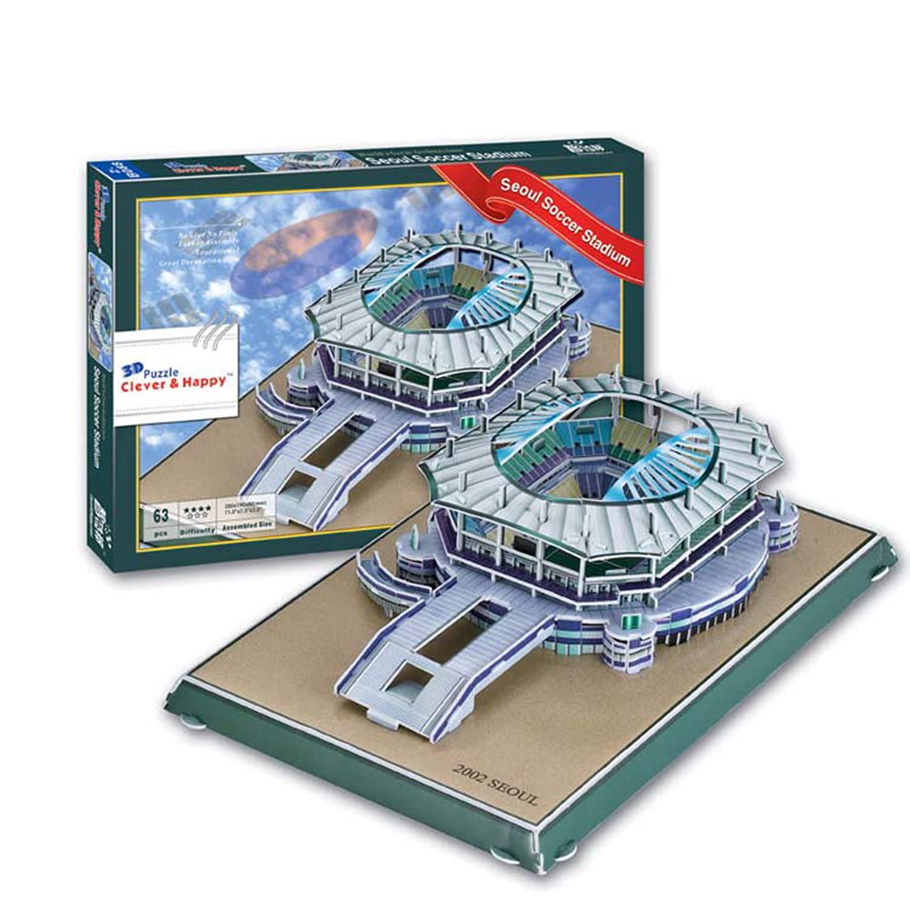 Buy Football Stadium Puzzle, Stadium 3D Assembled Model, Replica of ...