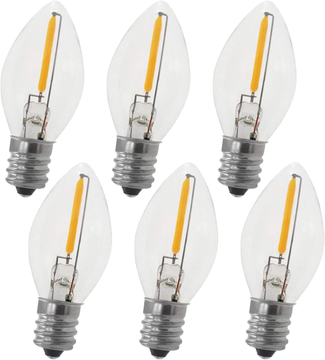 LED Night Light Bulb – C7 E12 LED Bulbs – Candelabra Light Bulbs, 1 ...