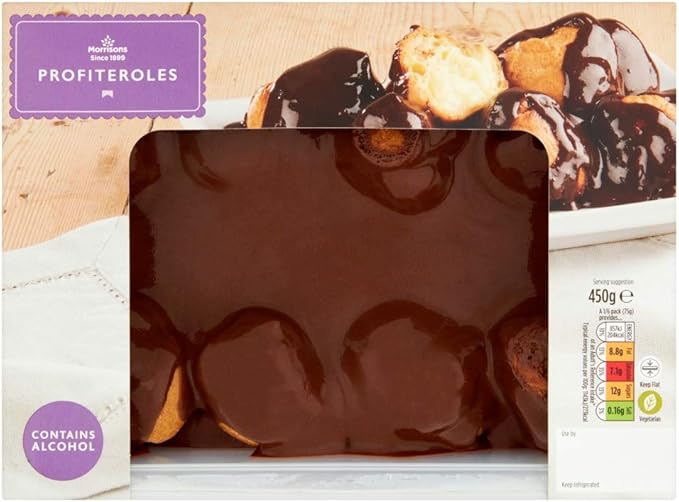 Morrisons Chocolate Profiteroles, 450g : Amazon.co.uk: Grocery