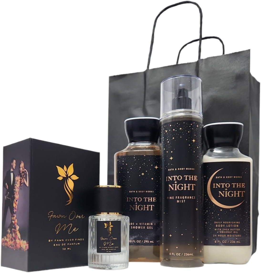 Amazon.com : Bath and Body Into The Night Trio Gift Set with Fawn Over ...