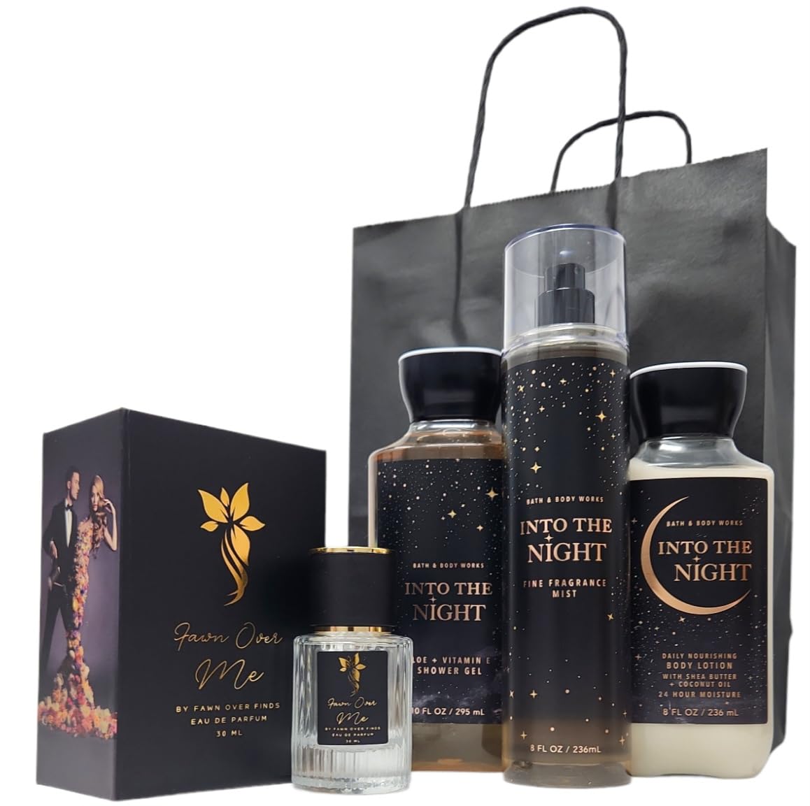 Amazon.com : Bath And Body Into The Night Gift Bundle With Fawn Over Me ...