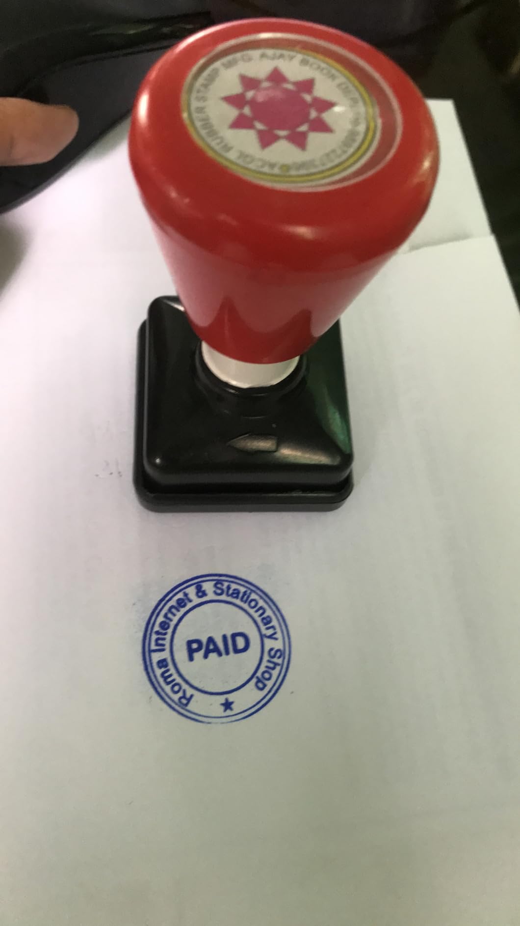 ACGL Self Ink Pri Ink (Rubber Stamp Round) with Your Matter AA1 ...