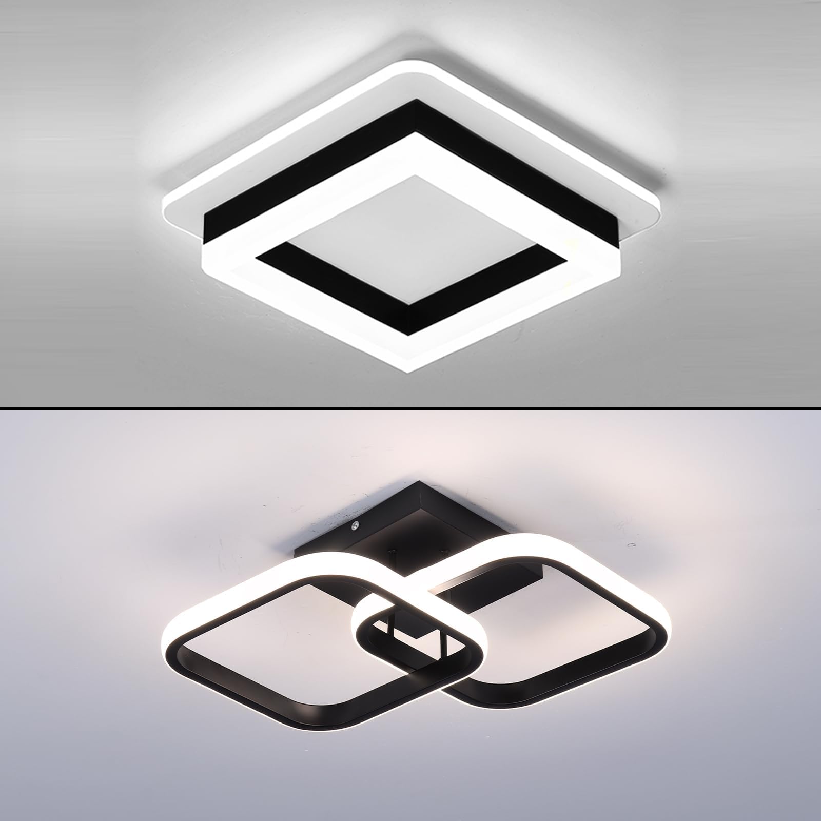 CANEOE 2 Packs Led Ceiling Light Fixture,Modern Hallway Light fixtures ...