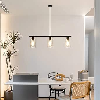 Amazon.com: Txlovest Lyming Modern Black Pendant Light Fixtures with ...