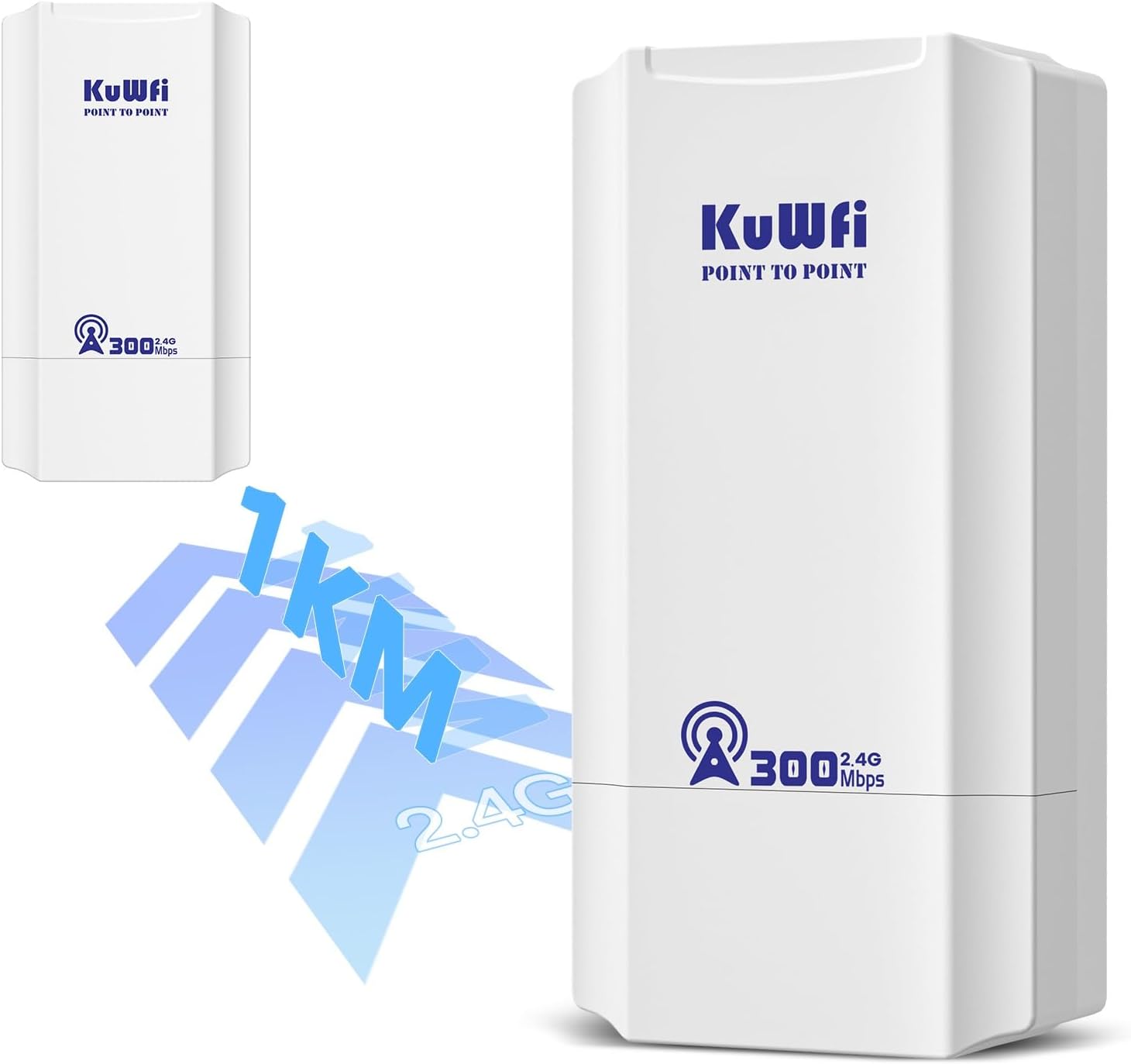 Amazon.com: KuWFi 2.4G 300Mbps Network Wireless Ethernet Bridge ...