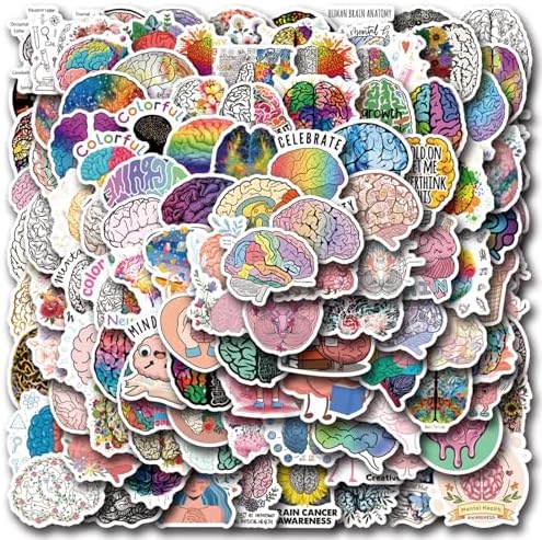 Amazon.com: I Heart Guts Bag of Brain Stickers - 15 Brain Stickers ...
