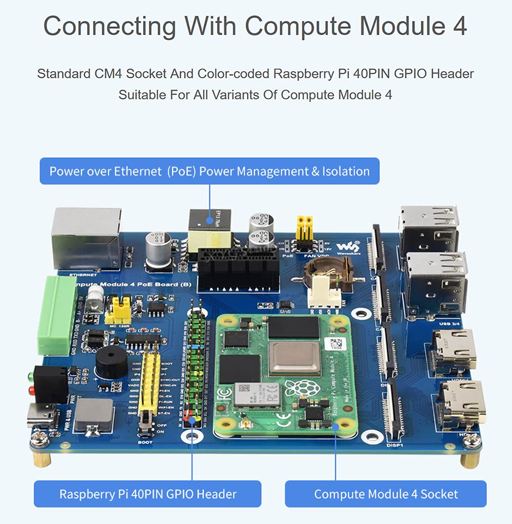 Snapklik.com : For Raspberry Pi Compute Module 4 IO Board