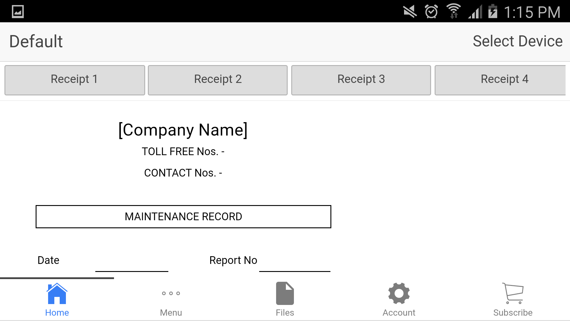 Auto Repair Slip - App on Amazon Appstore
