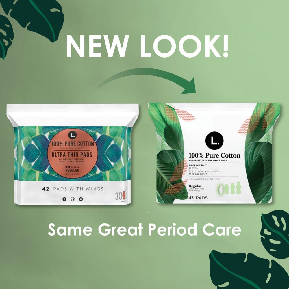 L Organic Pads Lil Lets Organic Sanitary Pads Ultra Thin With Wings