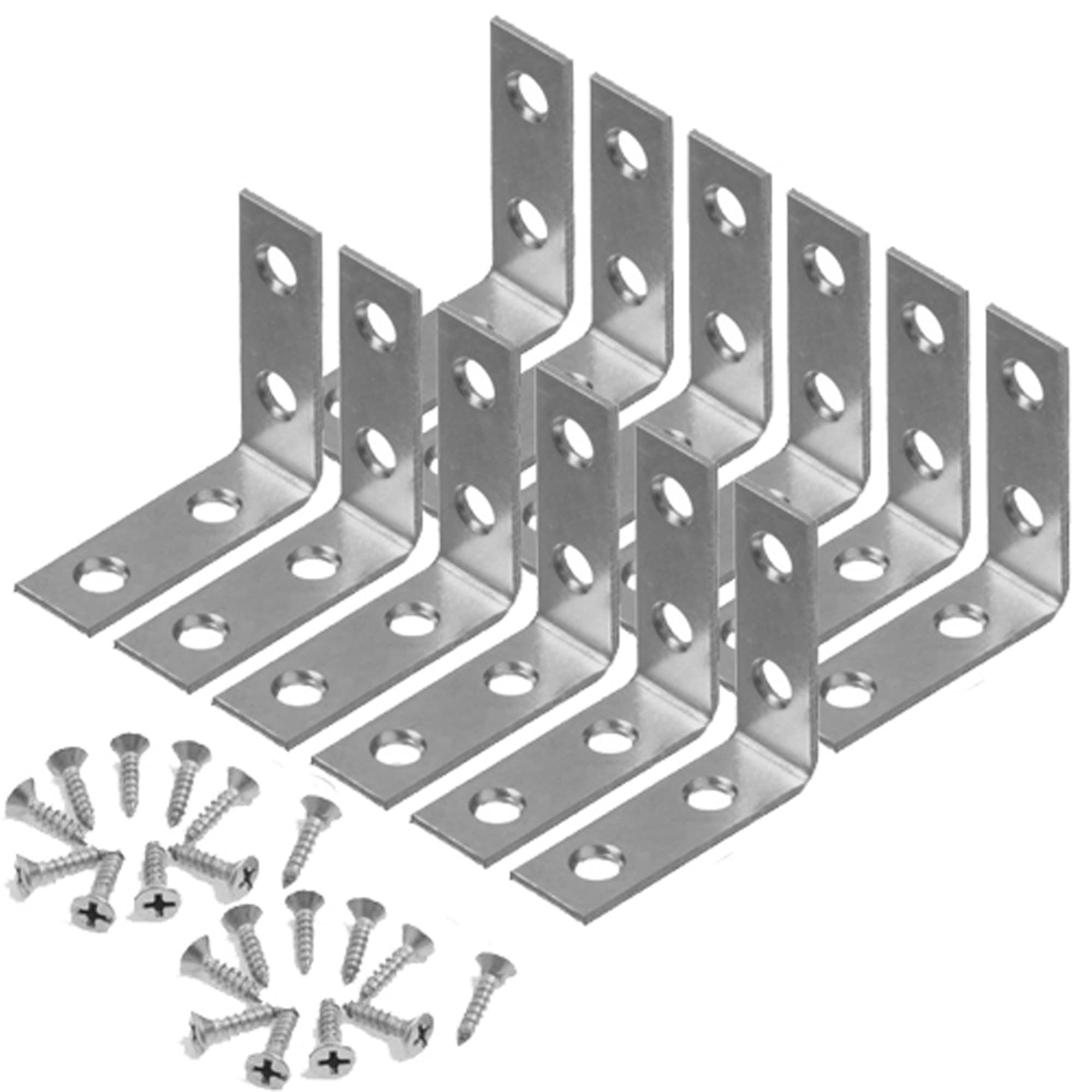 Amazon.com: Wideskall® 2" inch Corner Brace Angle Repair Bracket Bright ...