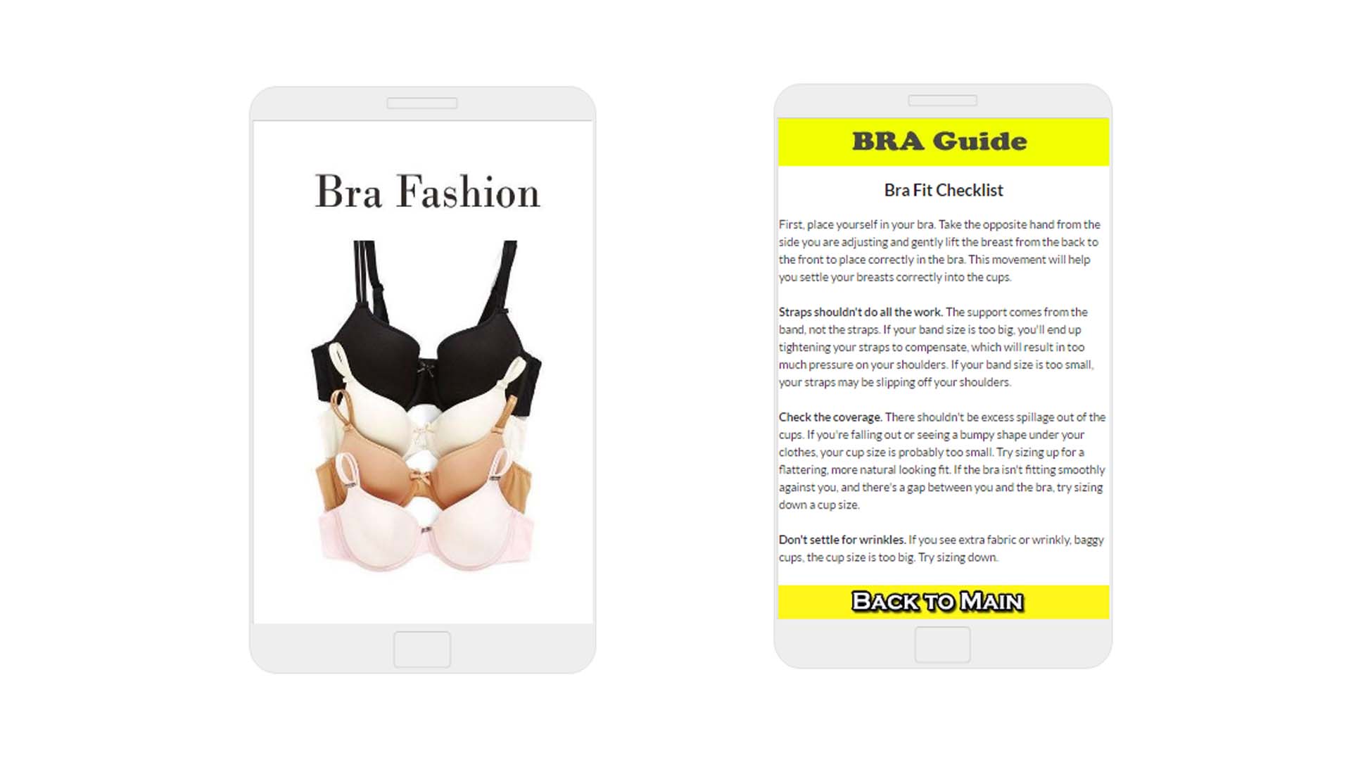 Bra Guide - App on Amazon Appstore