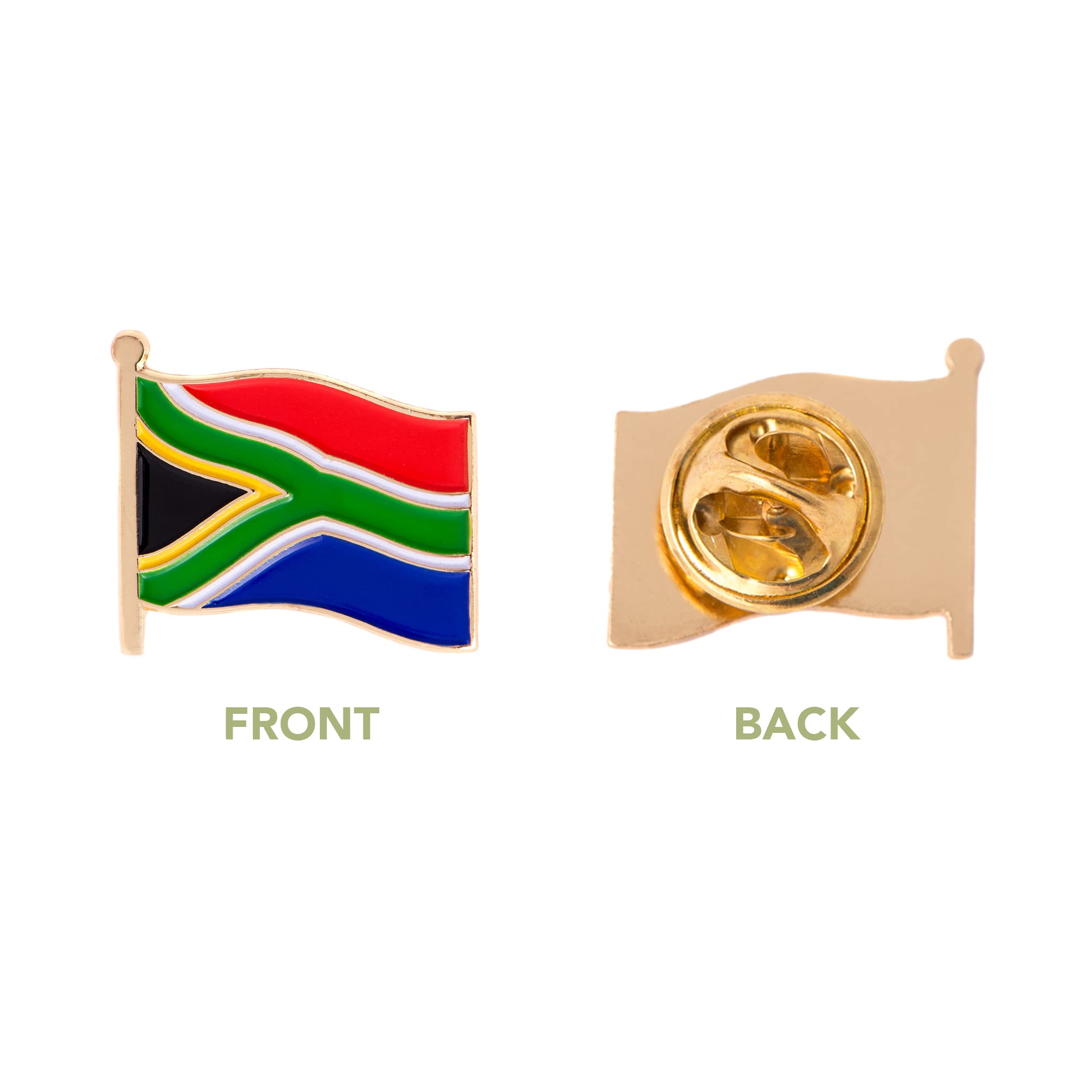 Pin Image Of African South Africa Country Flag Lapel Pin Enamel Made