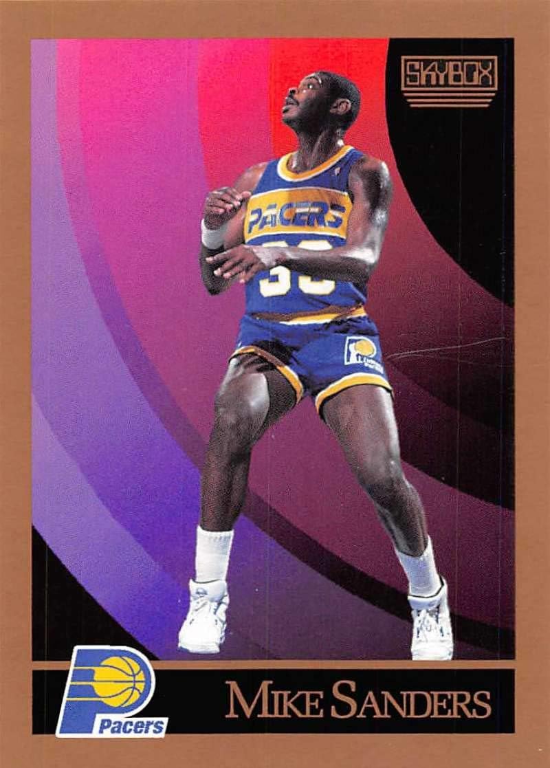 Amazon.com: 1990-91 SkyBox Basketball #120 Mike Sanders Indiana Pacers ...