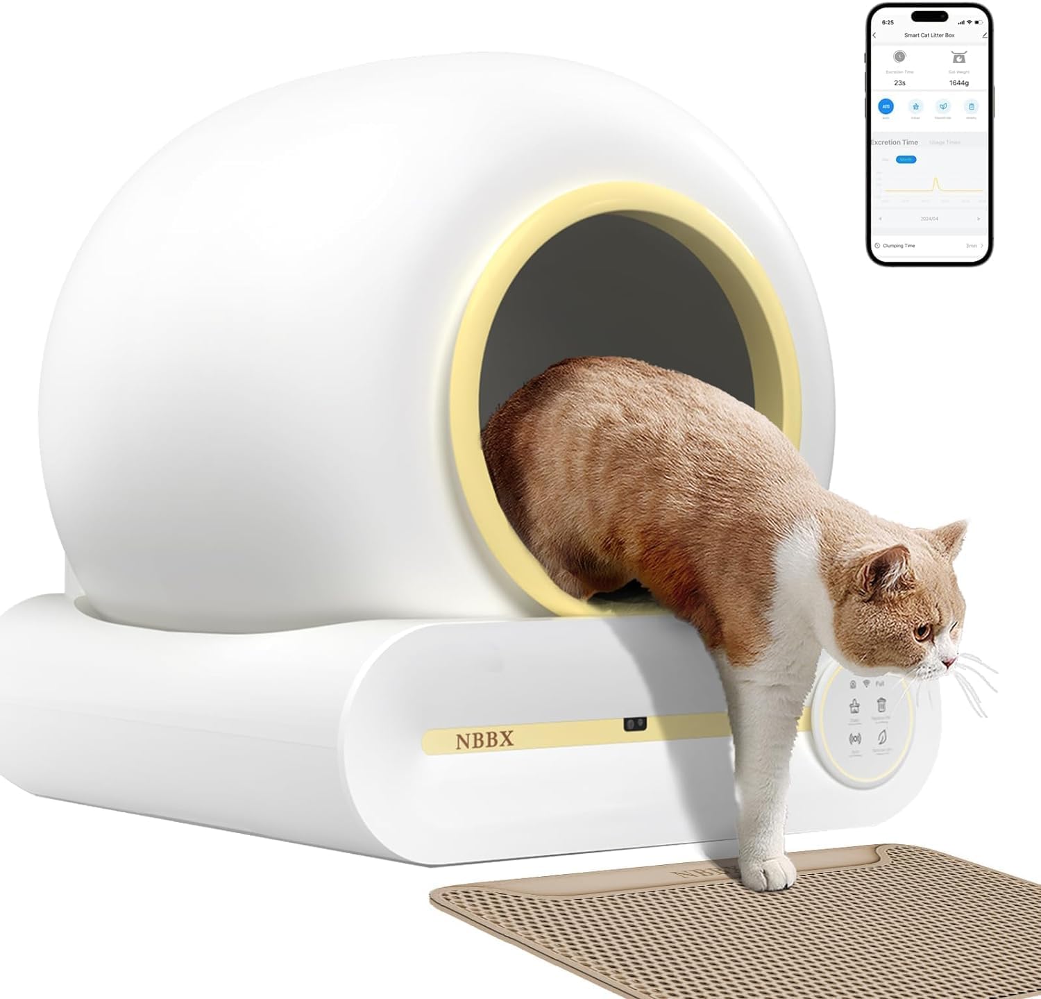 Amazon.com: Tawom Self Cleaning Cat Litter Box, Smart Automatic Cat ...