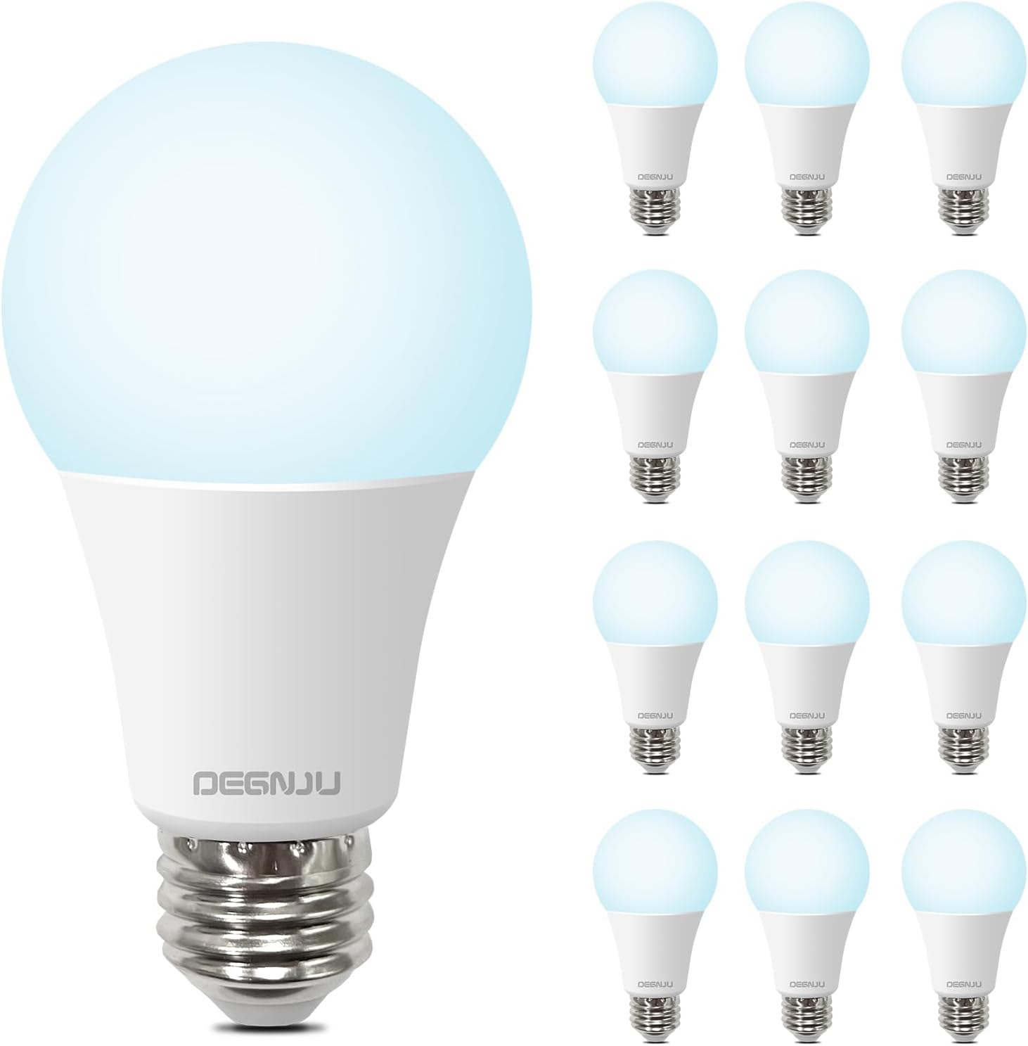 Amazon.com: HengBo LED Light Bulbs 100 Watt Equivalent, 6500K Daylight ...