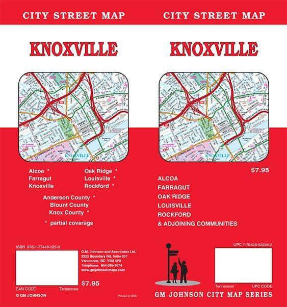 Knoxville, Tennessee Street Map